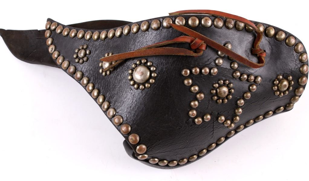 Early Studded Tapaderos and Leather Wrapped Monels