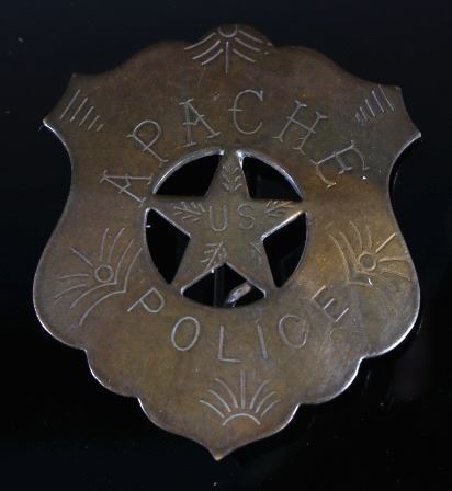 Pair of Native American Indian Police Badges