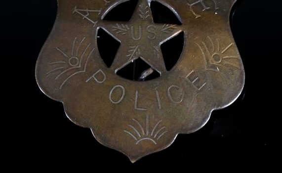 Pair of Native American Indian Police Badges