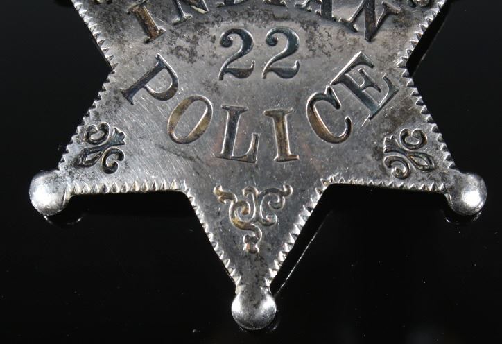 Pair of Native American Indian Police Badges