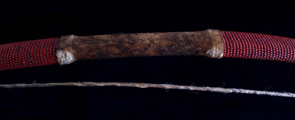 Sioux Beaded Child's Bow w/ Red Paint c. 1900-