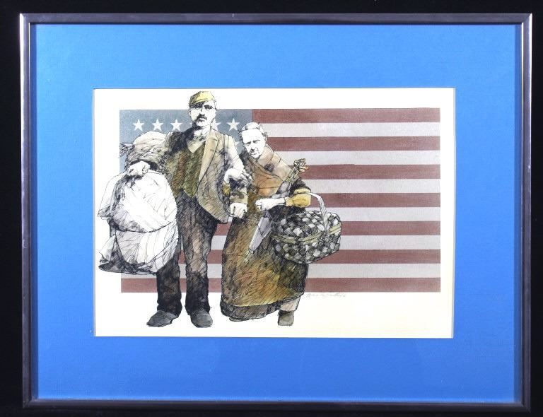 Original Art Titled 'Immigrants' By Wes Lifferth