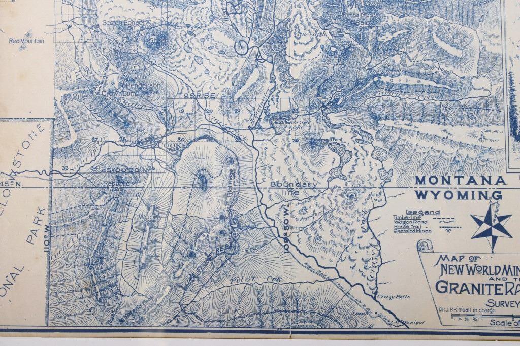 Map of New World Mining District Granite Mountians