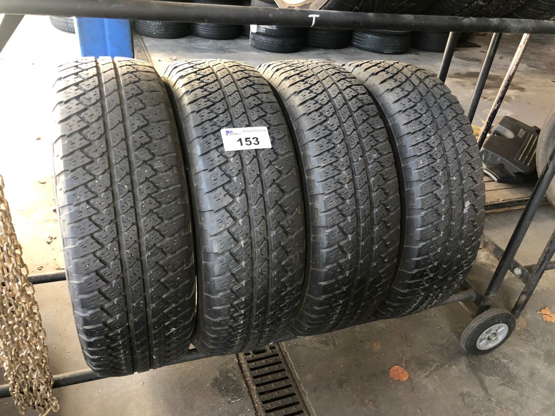 SET OF 4 BRIDGESTONE 255 70R16 M S TIRES Able Auctions set-of-4-bridgestone-255-70r16-m-s-tires-able-auctions