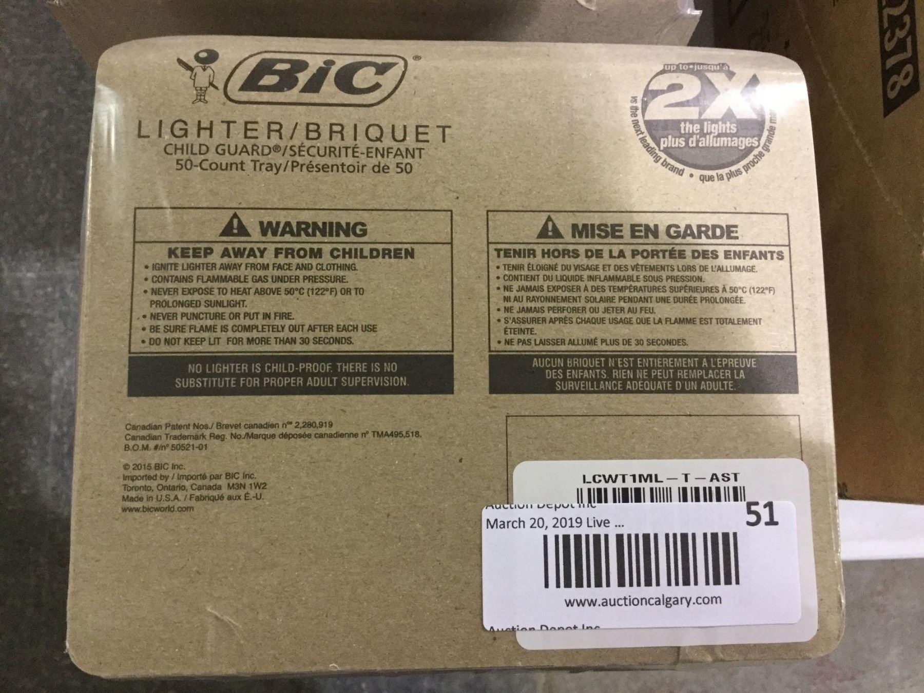 Bic Lighters 50ct