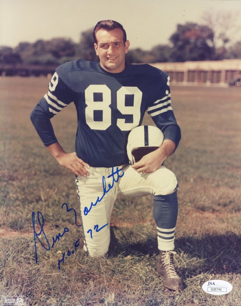 Gino Marchetti Signed Colts 8x10 Photo Inscribed "HOF 72" (JSA COA)