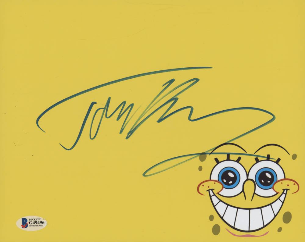 Tom Kenny Signed "SpongeBob" 8x10 Photo (Beckett COA)