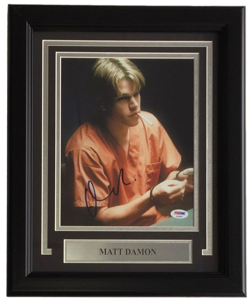 Matt Damon Signed "Good Will Hunting" 11x14 Custom Framed Photo Display ...