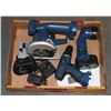 FLAT GTV 18V POWER TOOLS WITH BATTERY AND CHARGER