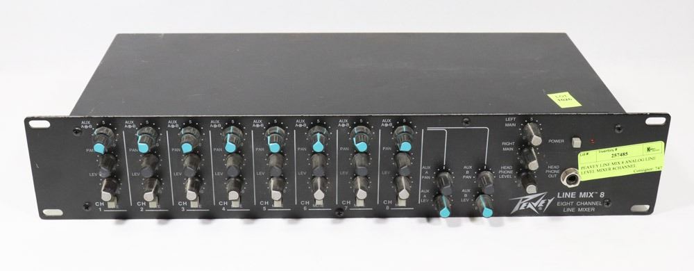 PEAVEY LINE MIX 8 ANALOG LINE LEVEL MIXER 8CHANNEL