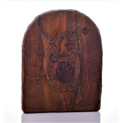 Antique Spanish Folk Art Wood Carving