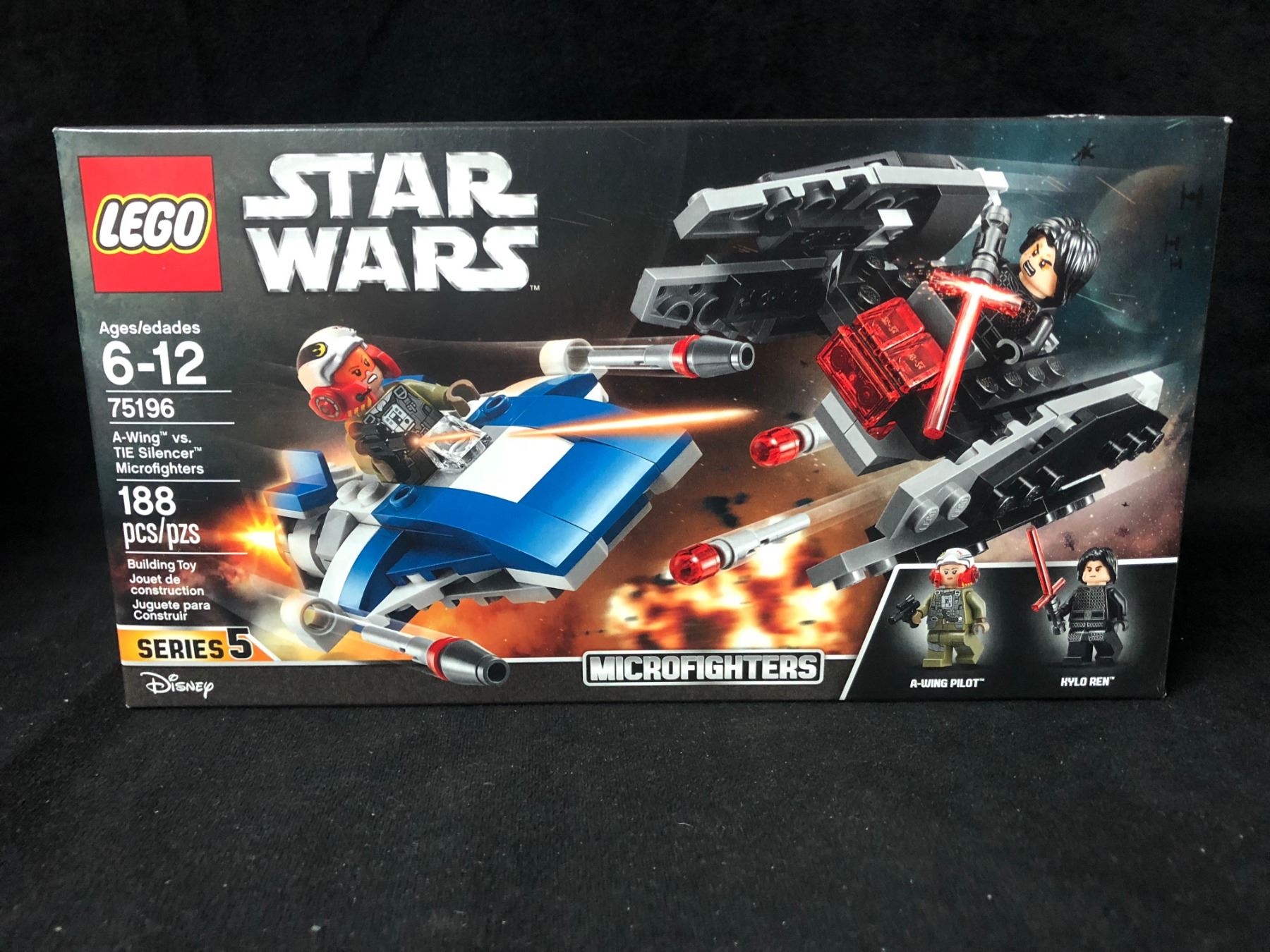 Lego Set 75196 Star Wars A-Wing VS TIE Silencer Micro fighters