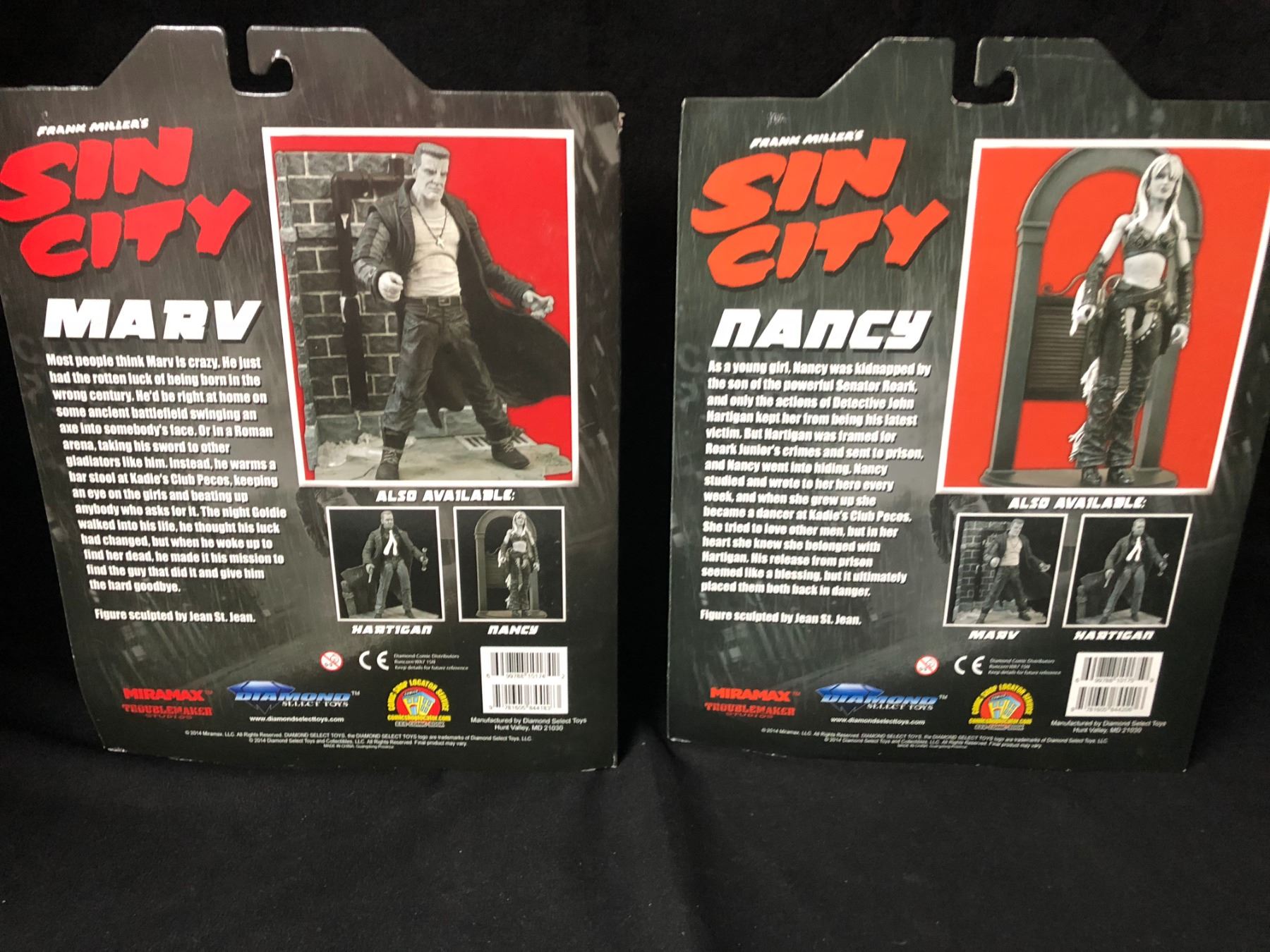 Sin City Marv & Nancy Action Figures Diamond Select Toys