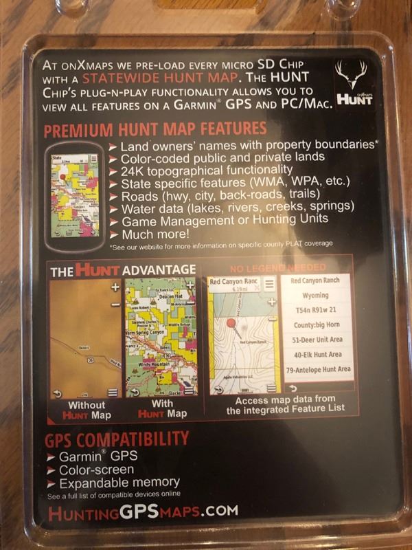 HUNT PREMIUM GPS CHIP STATE SPECIFIC LAND OWNERSHIP MAP