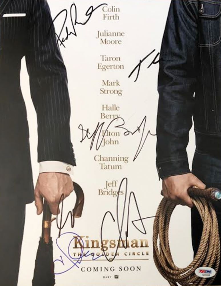 "Kingsman: The Golden Circle" 11x14 Photo Cast-Signed by (6) with Halle ...