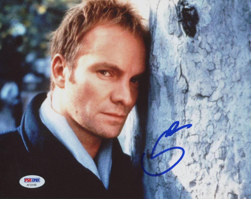 Sting Signed 8x10 Photo (PSA Hologram)