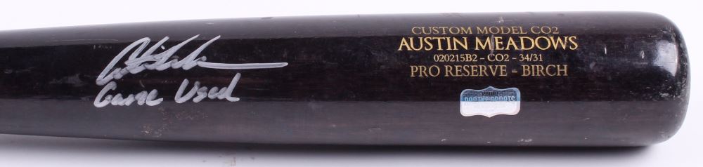 Austin Meadows Signed Game-Used Victus Custom Model CO2 Pro Reserve ...