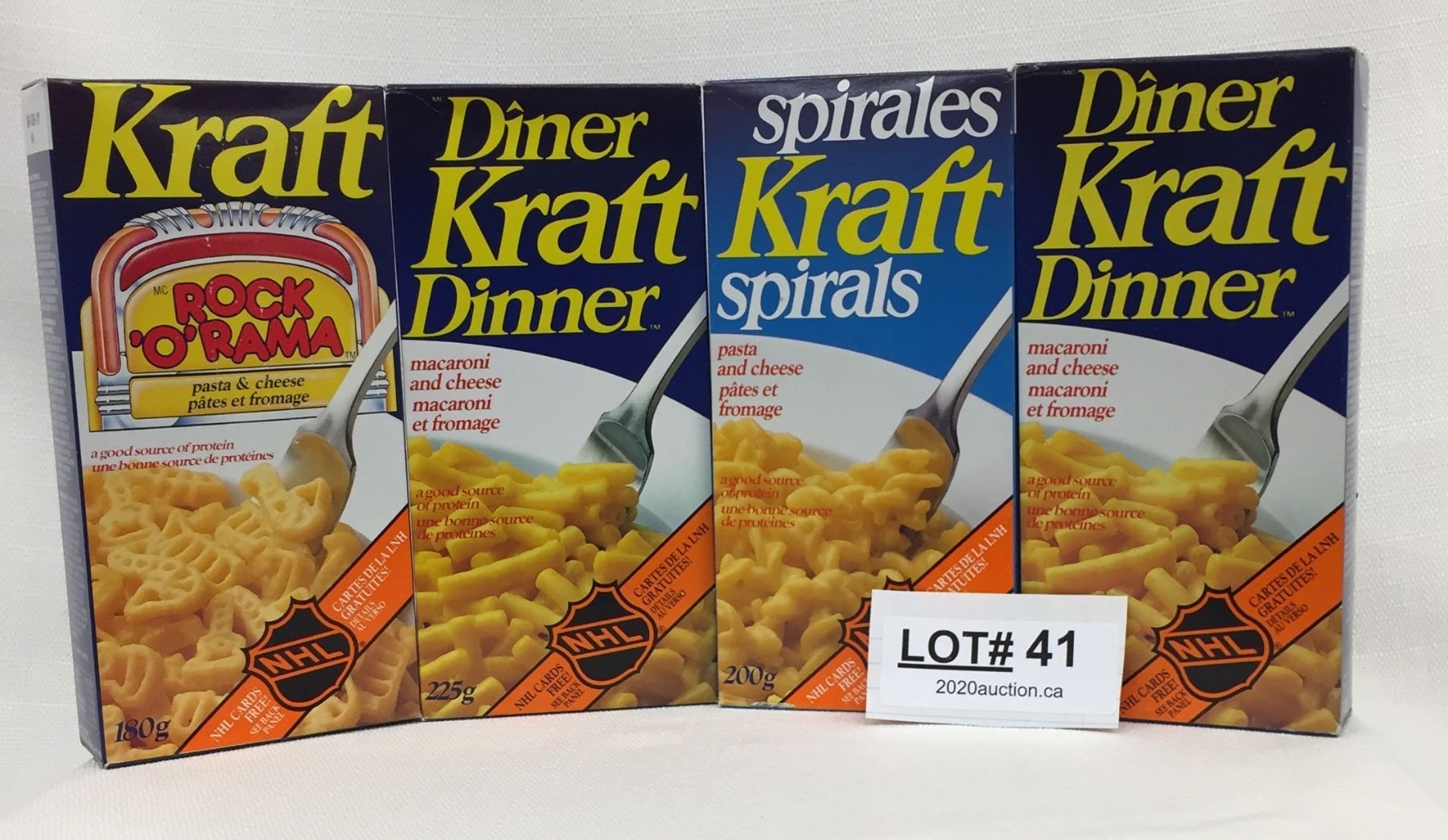 4 BOXES UNOPENED KRAFT DINNER - NHL - 1990