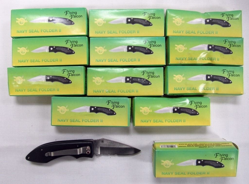 FROST CUTLERY FLYING FALCON NAVY SEAL FOLDER