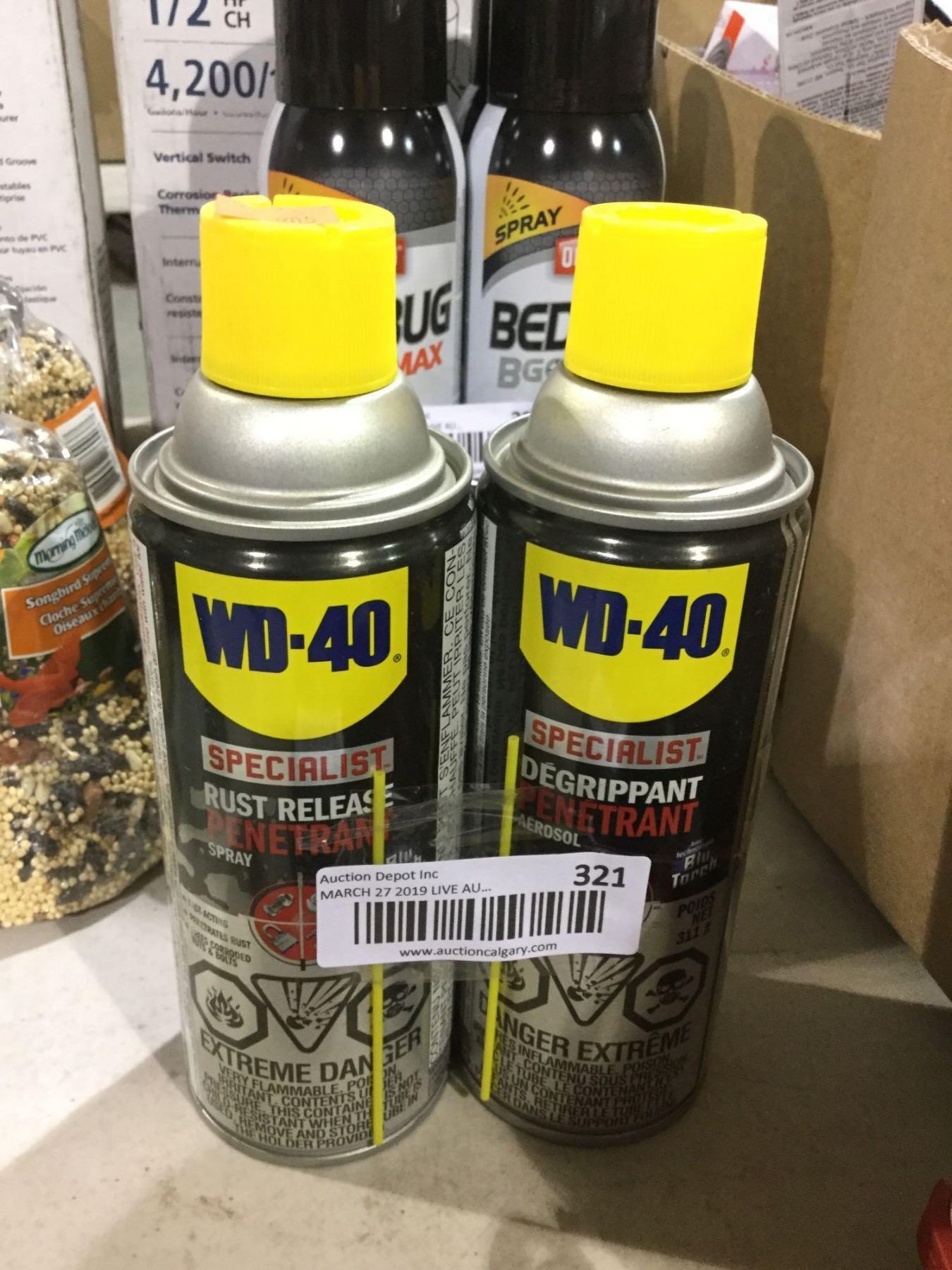 WD-40 Rust Release Penetrant Spray (311g) Lot of 2