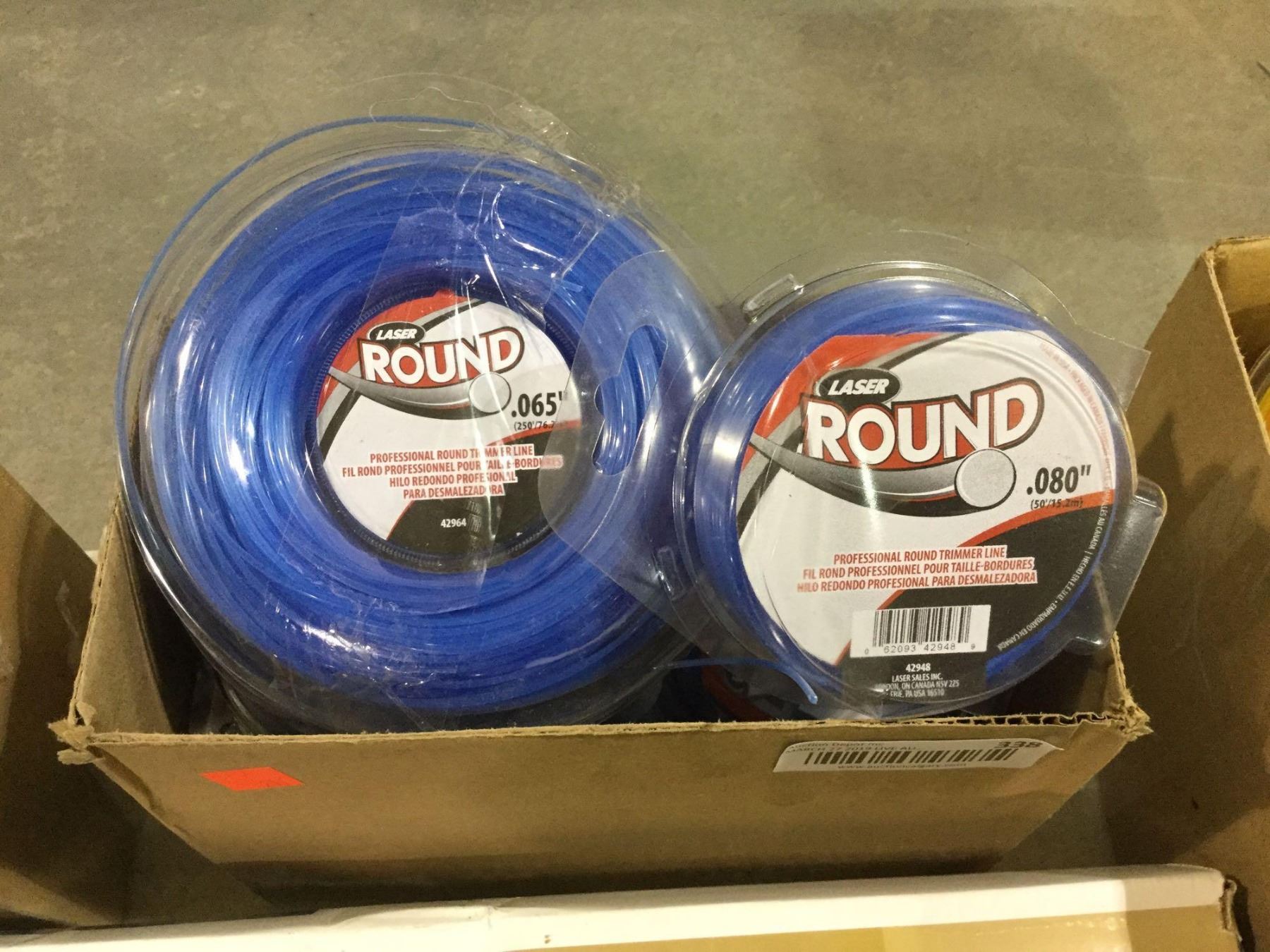 Case of Laser Round Professional Round Trimmer Line .80" and 0.65"