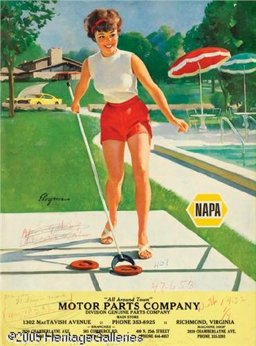 Gillette Elvgren (1914-1980) Original Pin-up Prelimin