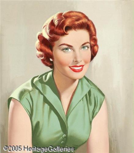 Lou Shabner - Original Pin-up / Glamour Art (c.1950).