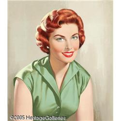 Lou Shabner - Original Pin-up / Glamour Art (c.1950).