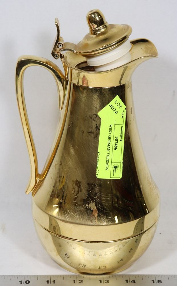 BRASS WEST GERMAN THERMOS AEFI