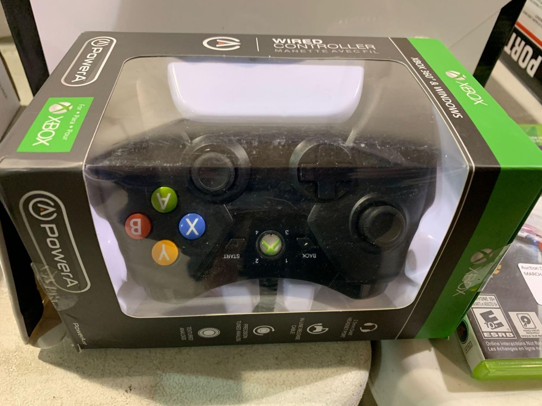 Xbox need for speed game with controller