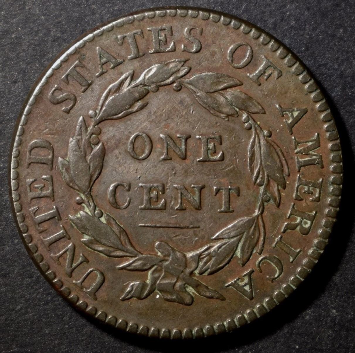 1819/8 LARGE CENT, XF