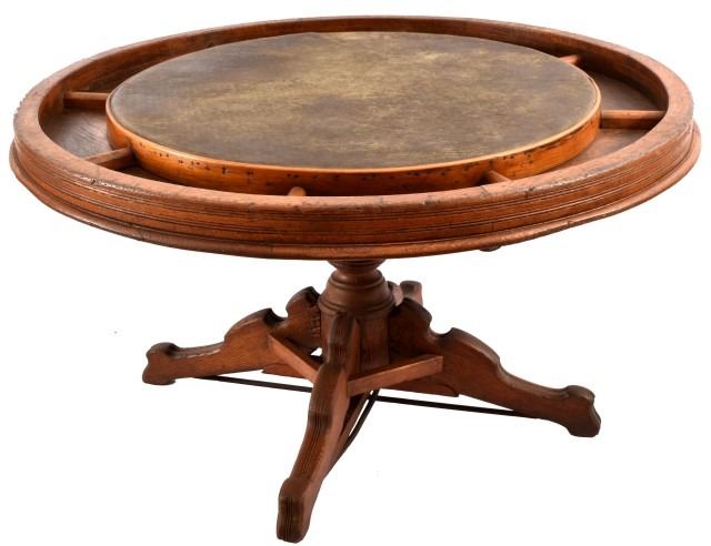 Antique Texas Pine Poker Table