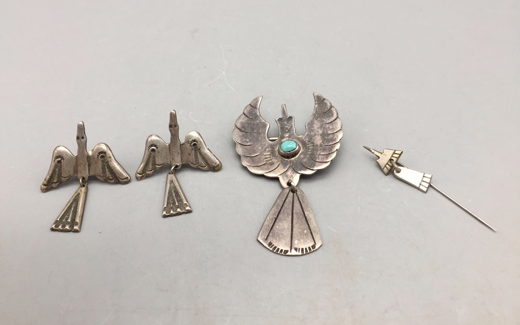 Group of Vintage Waterbird Design Jewelry