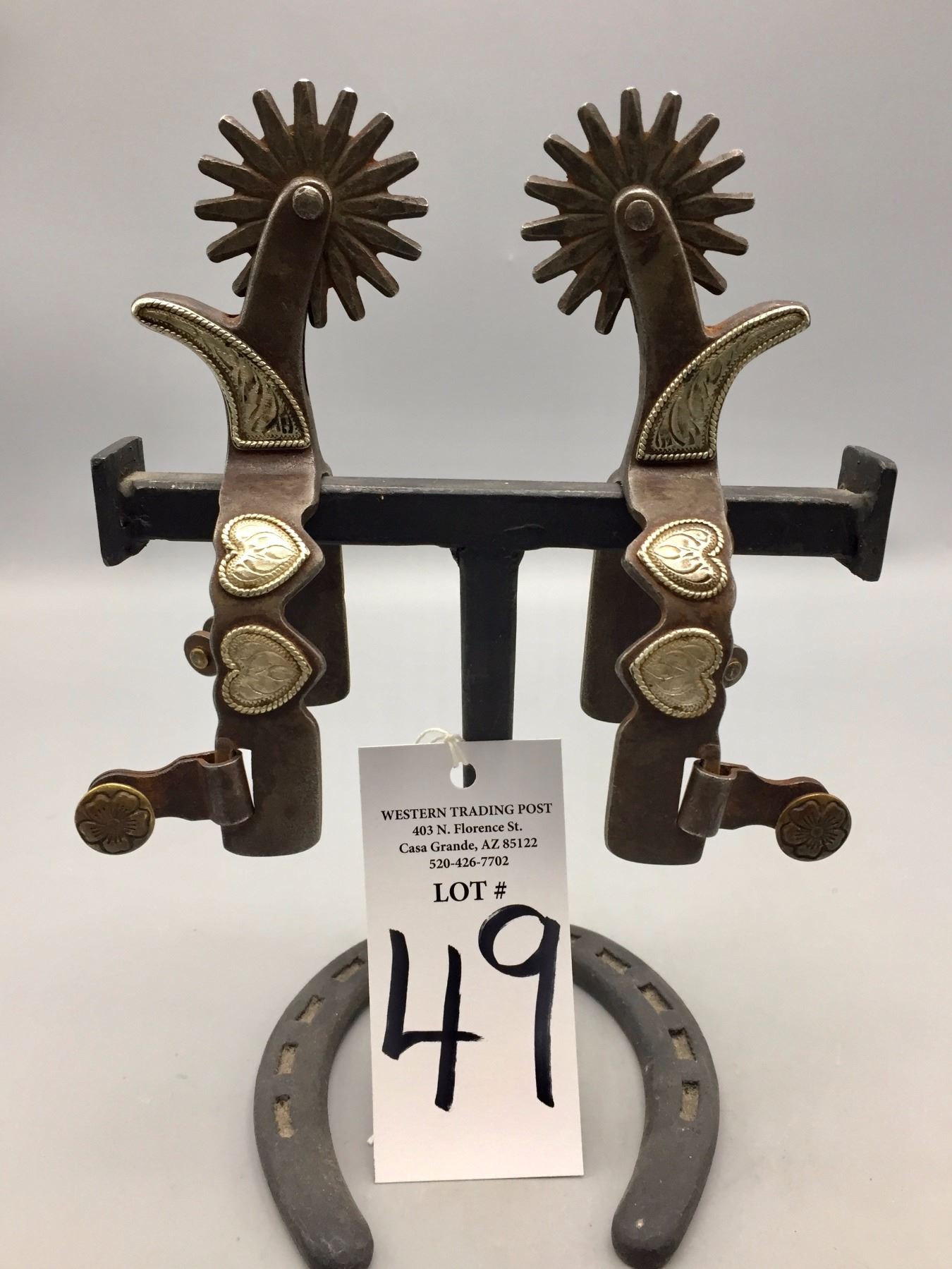 RARE! Robert L. Causey Spurs