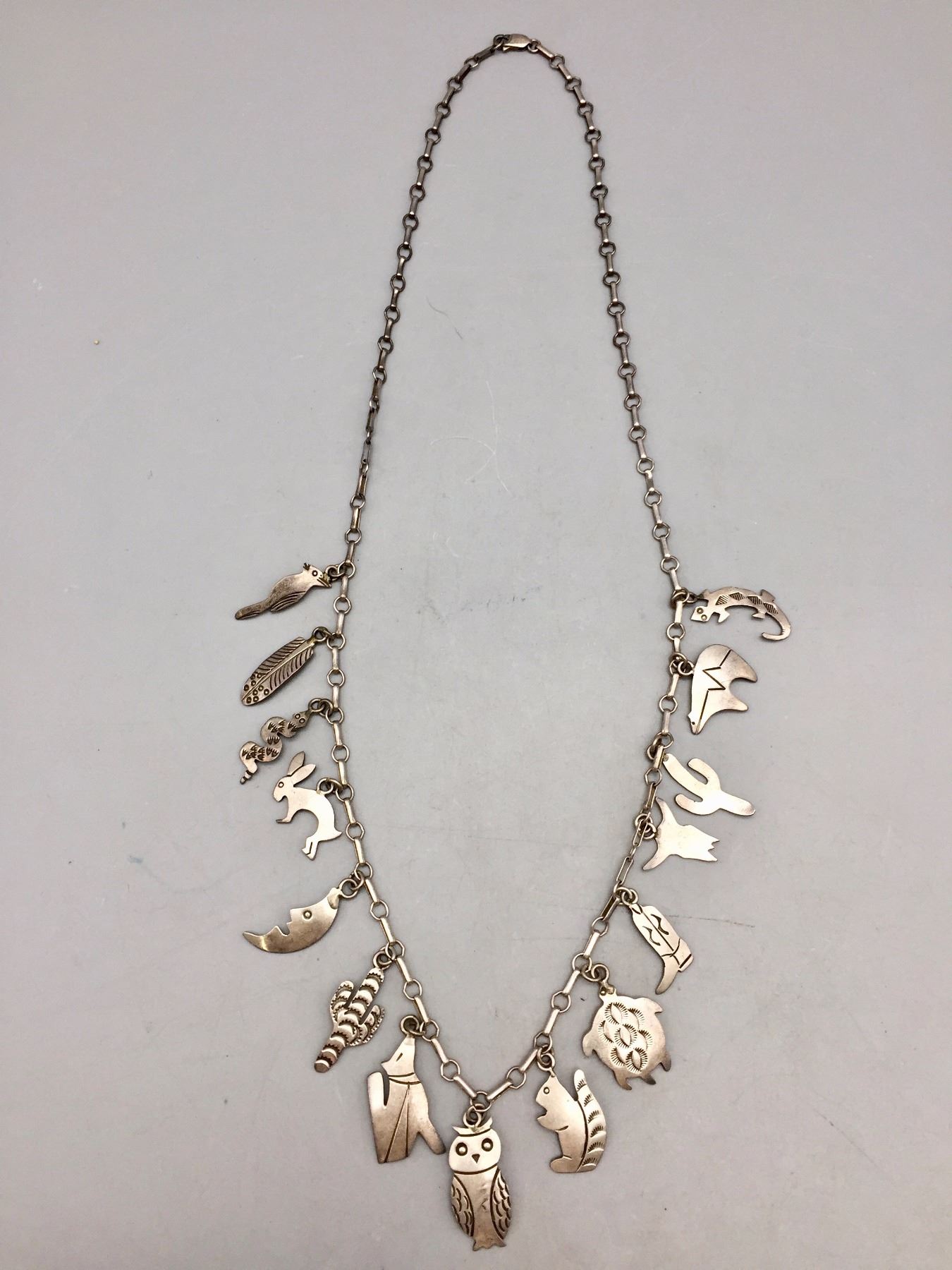 Sterling Silver Charm Necklace