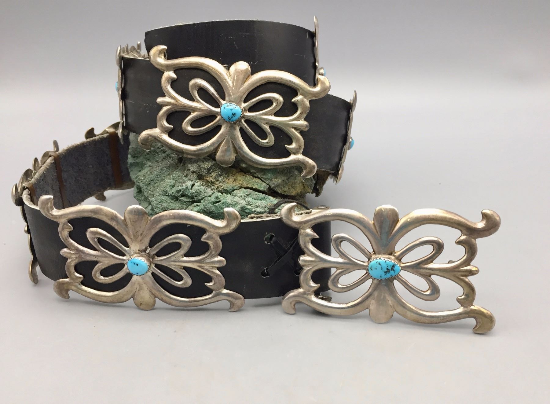 Vintage Sand Cast Concho Belt