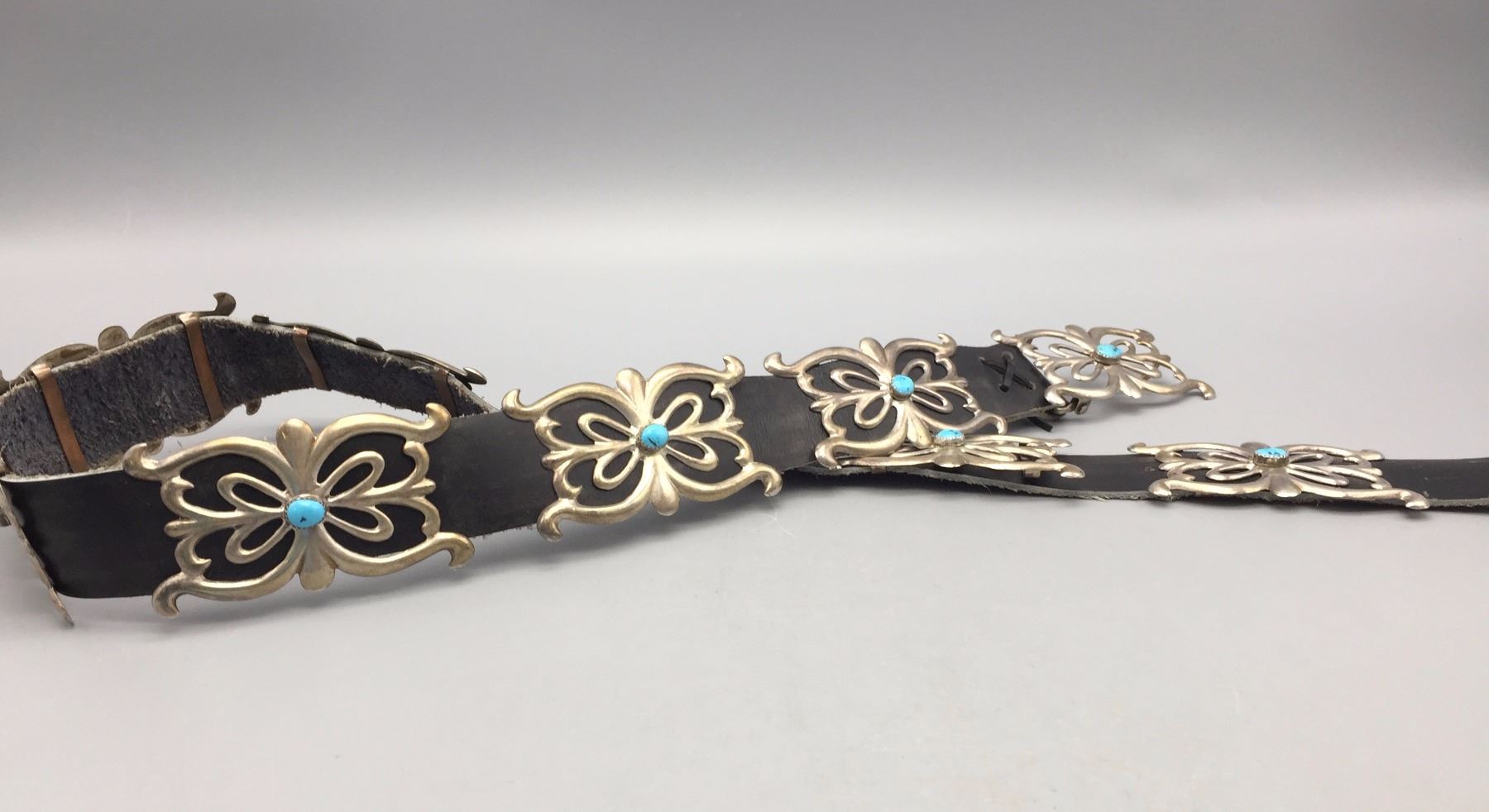 Vintage Sand Cast Concho Belt