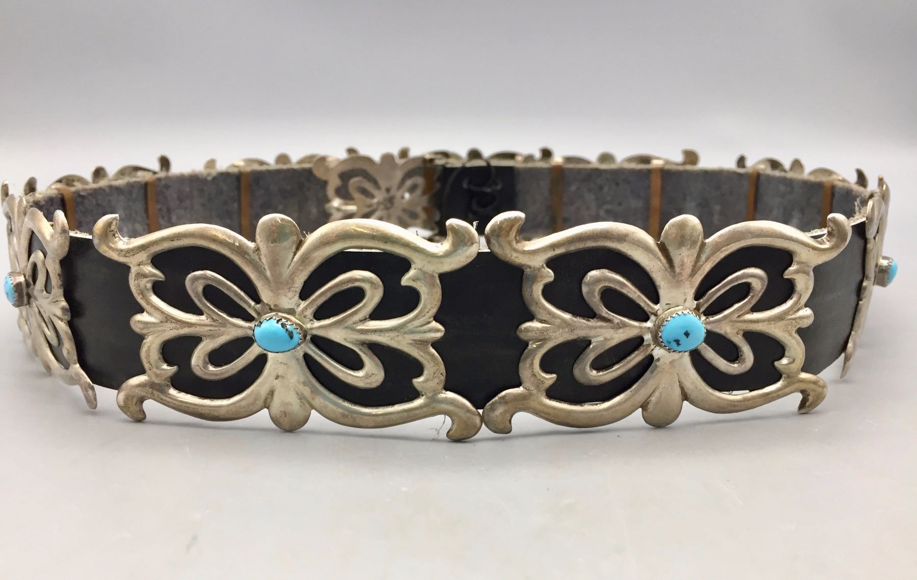 Vintage Sand Cast Concho Belt