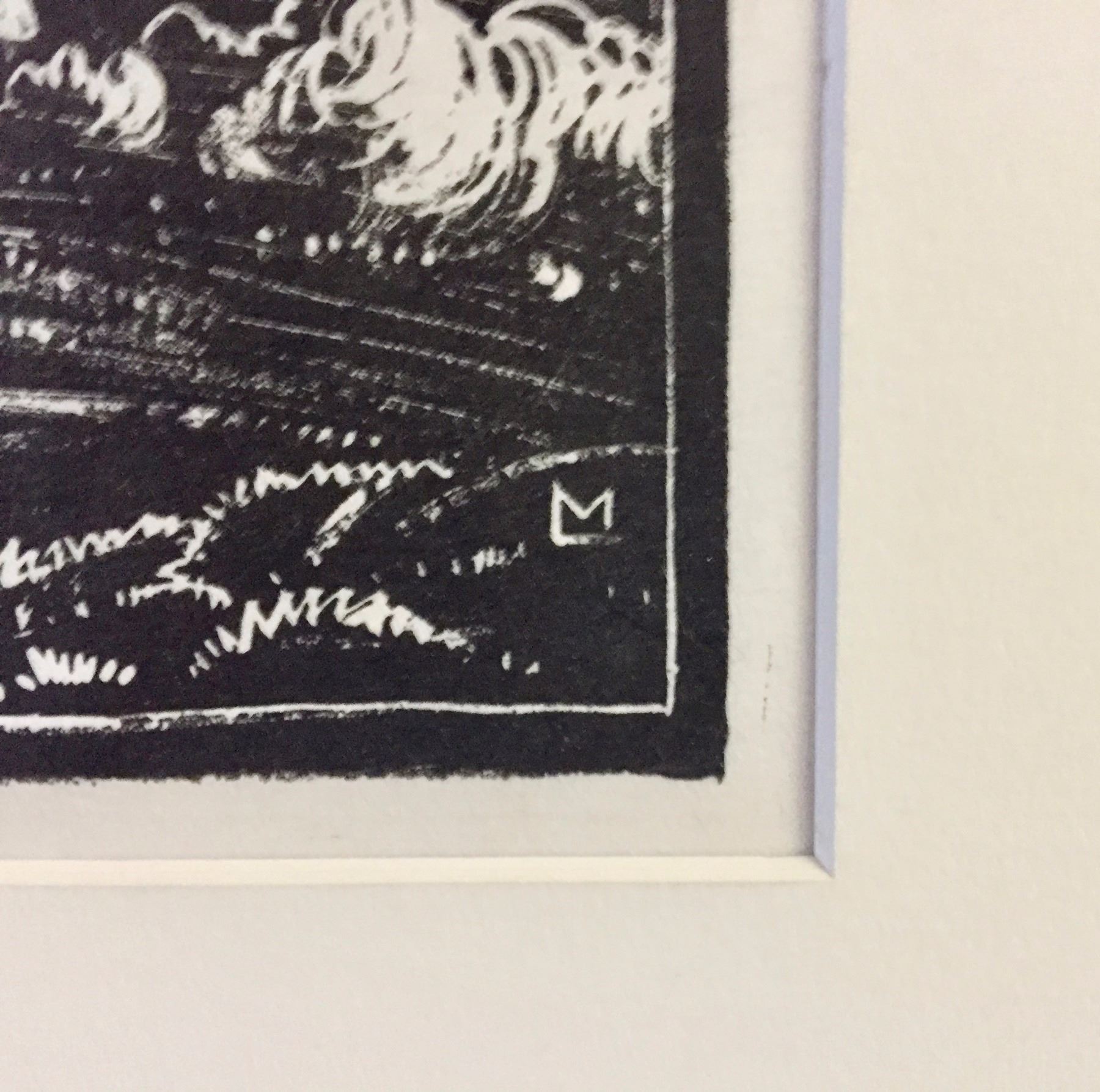 Rare Block Print, Art by Lon Megargee