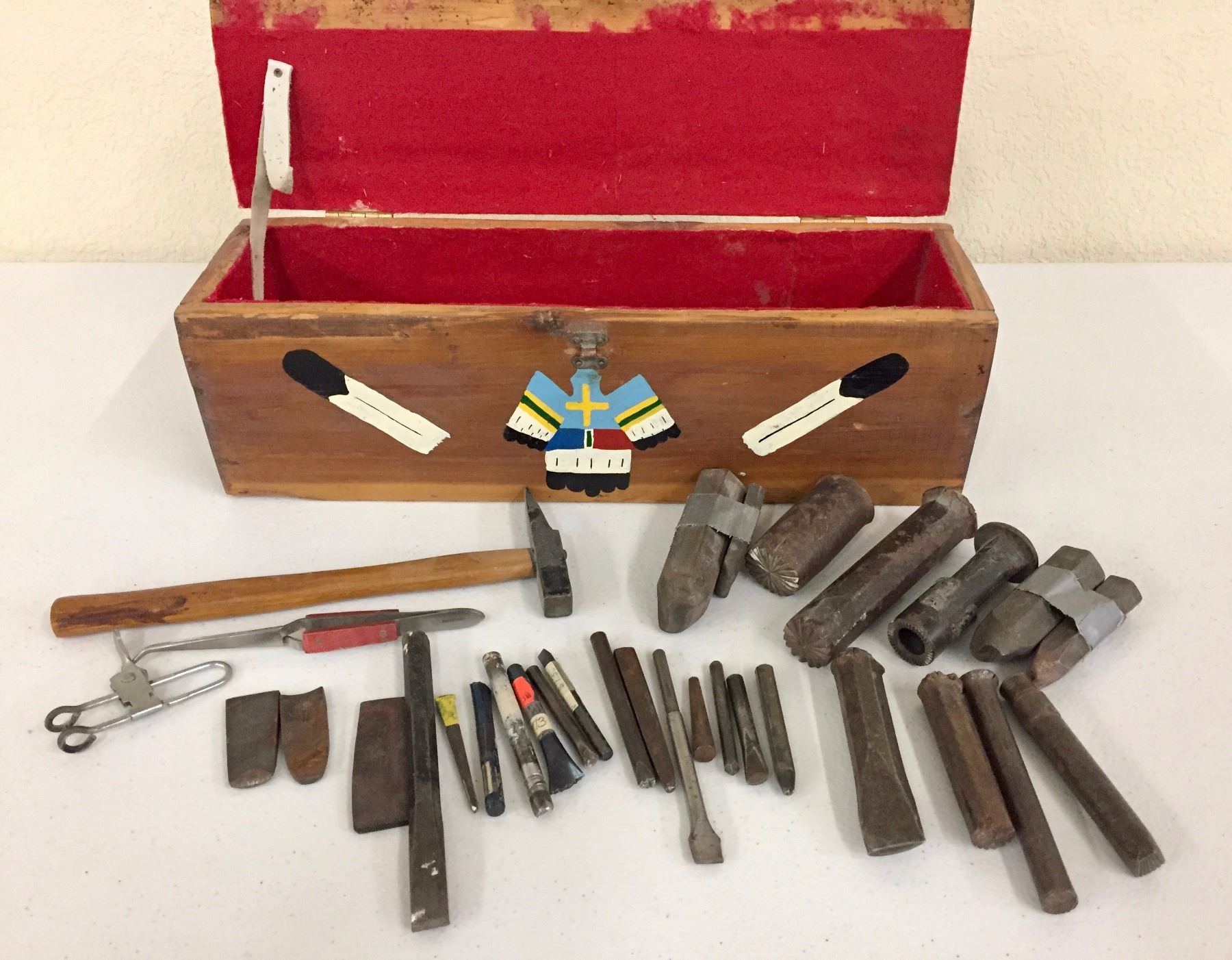 Handmade “Peyote” Box w/ Silversmith Stamps