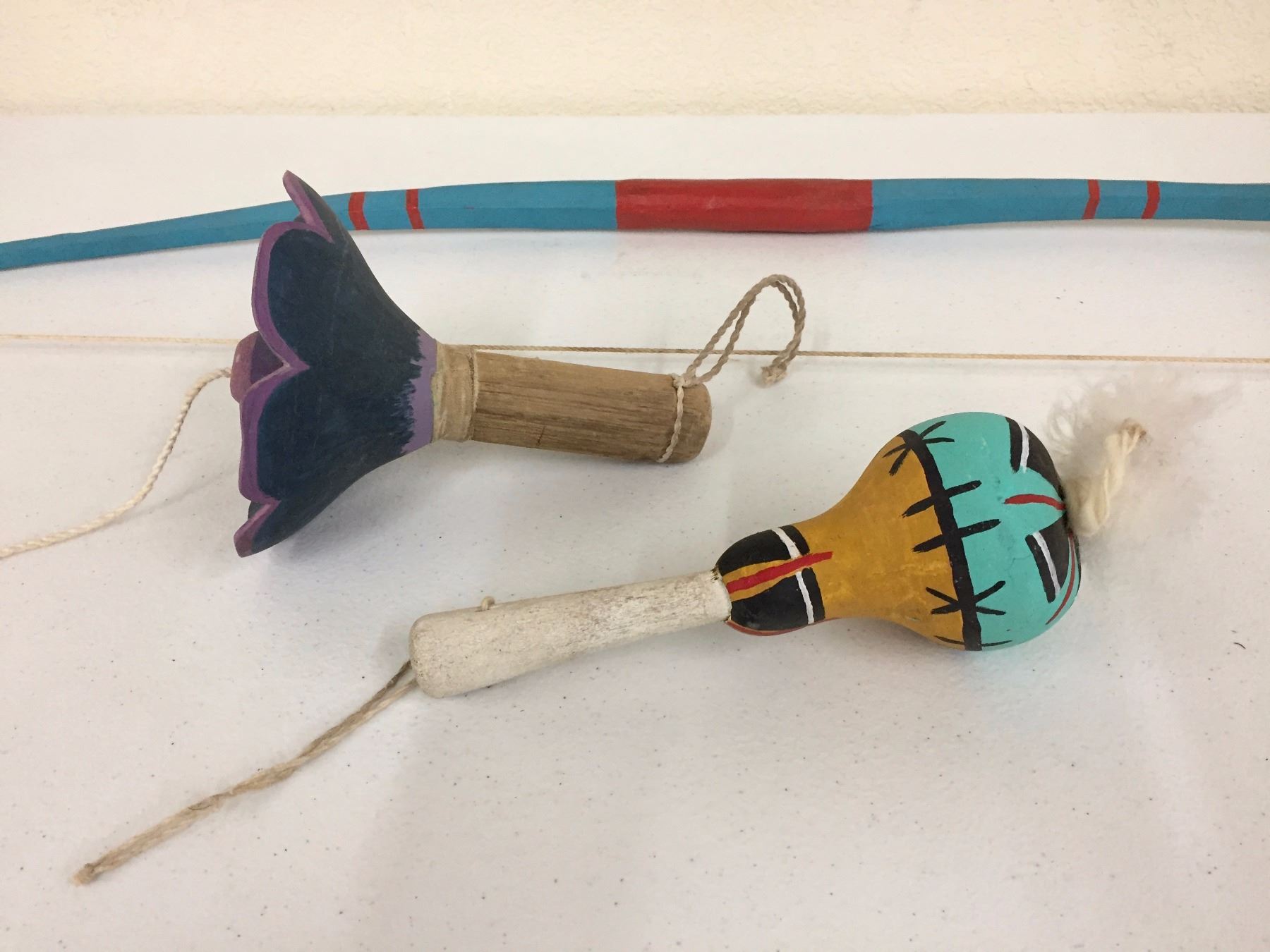 Hopi Bow and Rattles