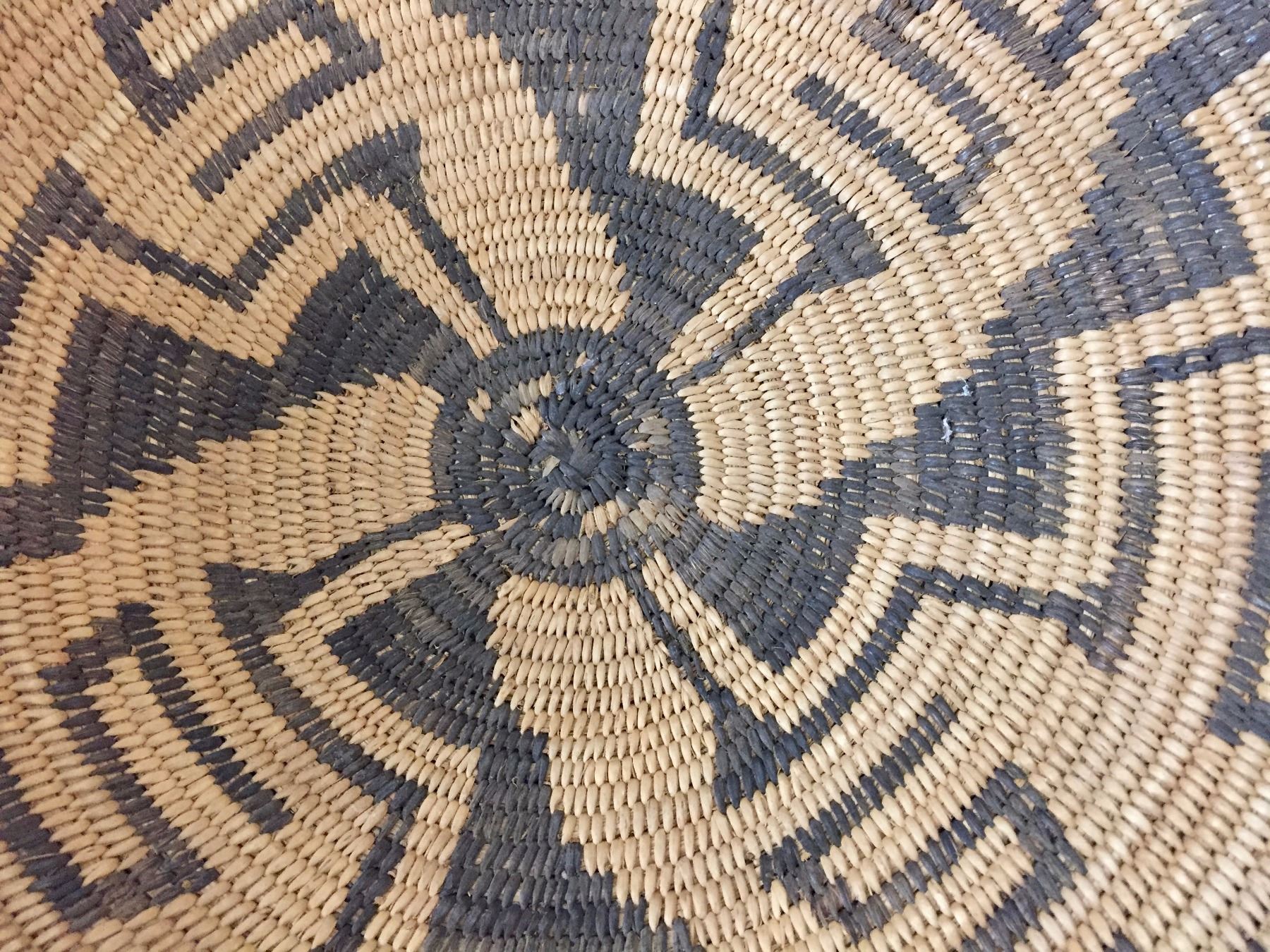 Pima Basket - Whirling Geometric Designs