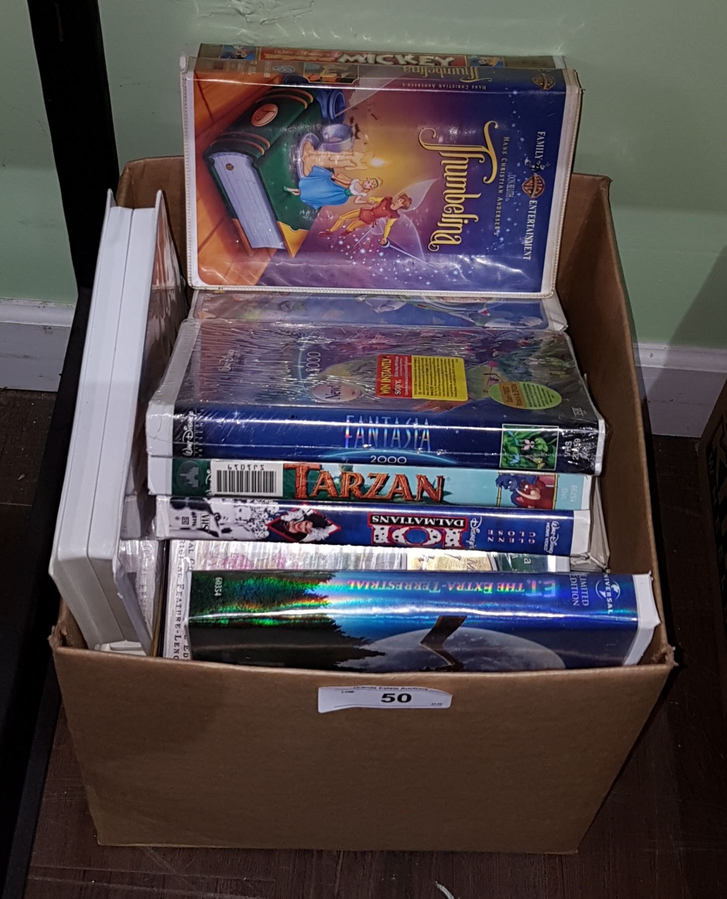 BOX LOT COLLECTIBLE DISNEY VHS