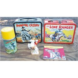 Hoppy & Lone Ranger 1950's lunch boxes