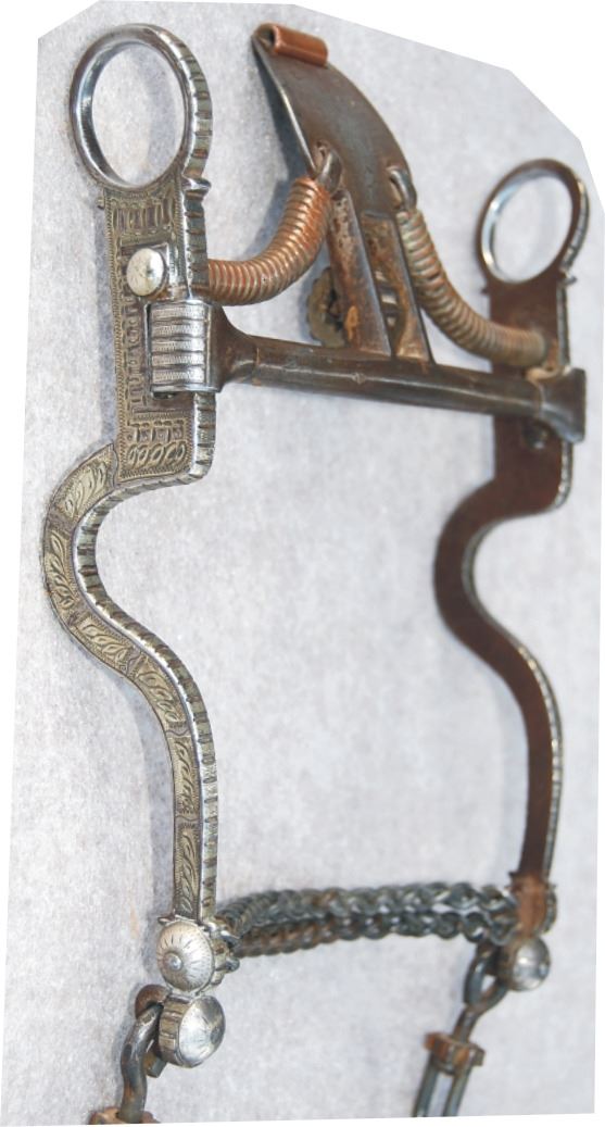 AB Hunt silver inlaid spade, nice bit, not marked - you decide