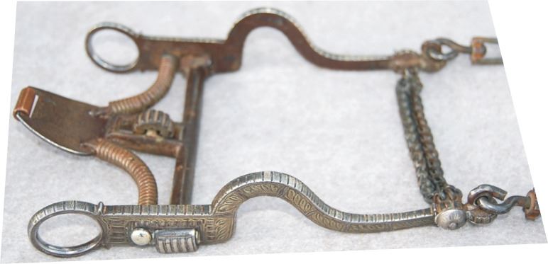 AB Hunt silver inlaid spade, nice bit, not marked - you decide