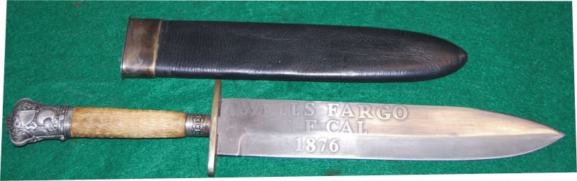 Wells Fargo San Francisco, CA 1876 spear point knife