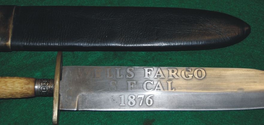 Wells Fargo San Francisco, CA 1876 spear point knife