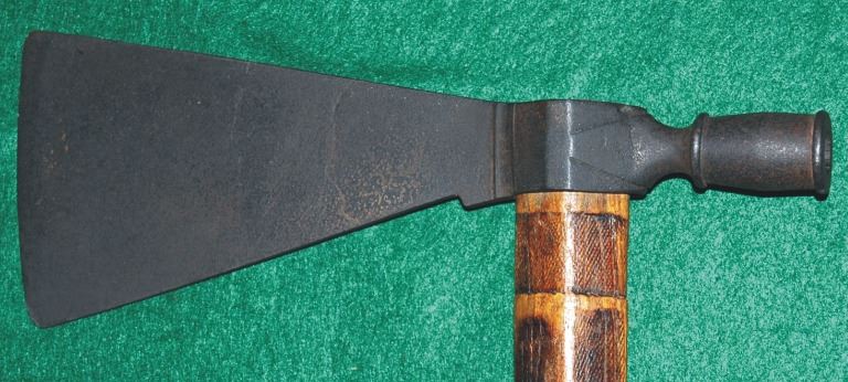 unique 1840-50's pipe hawk, made with rifle barrel pipe bowl forged ...