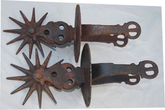 Colonial iron spurs